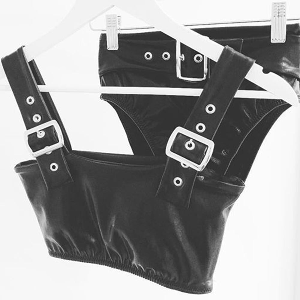 Leather Sequins Bikini Set Sexy Silver Bikinis Bling Swimsuit Women 20 ...